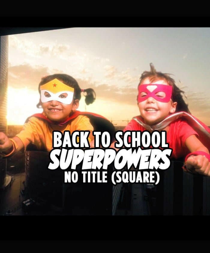 Back To School Superpowers (Square) - No Title
